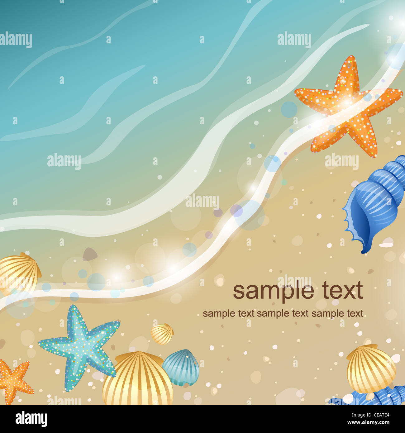 Summer Beach Design Stock Photo - Alamy