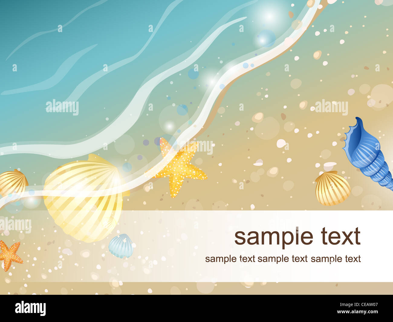 Summer Beach Design Stock Photo - Alamy