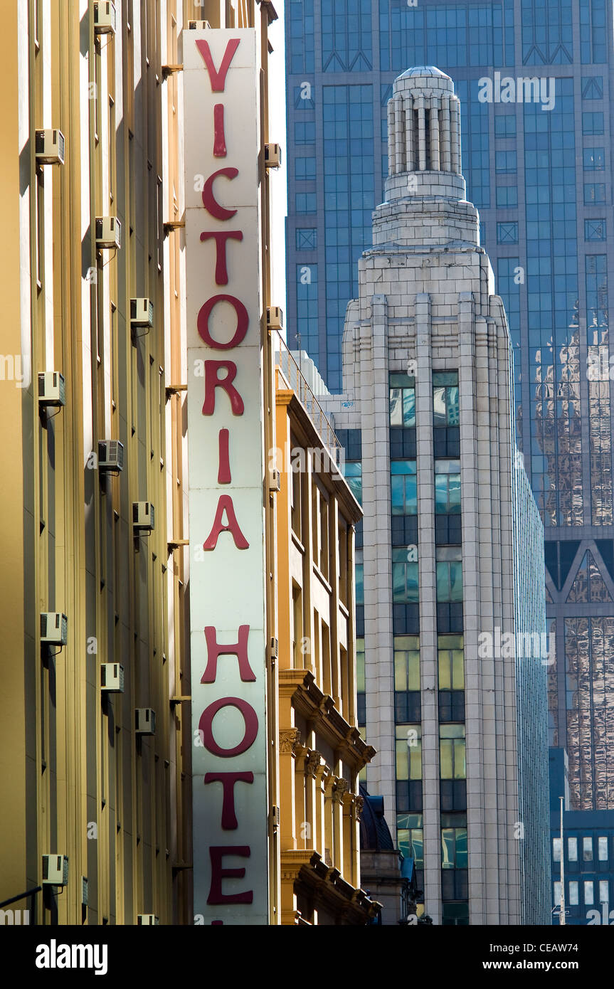 heritage buildings Little Collins Street melbourne victoria australia ...