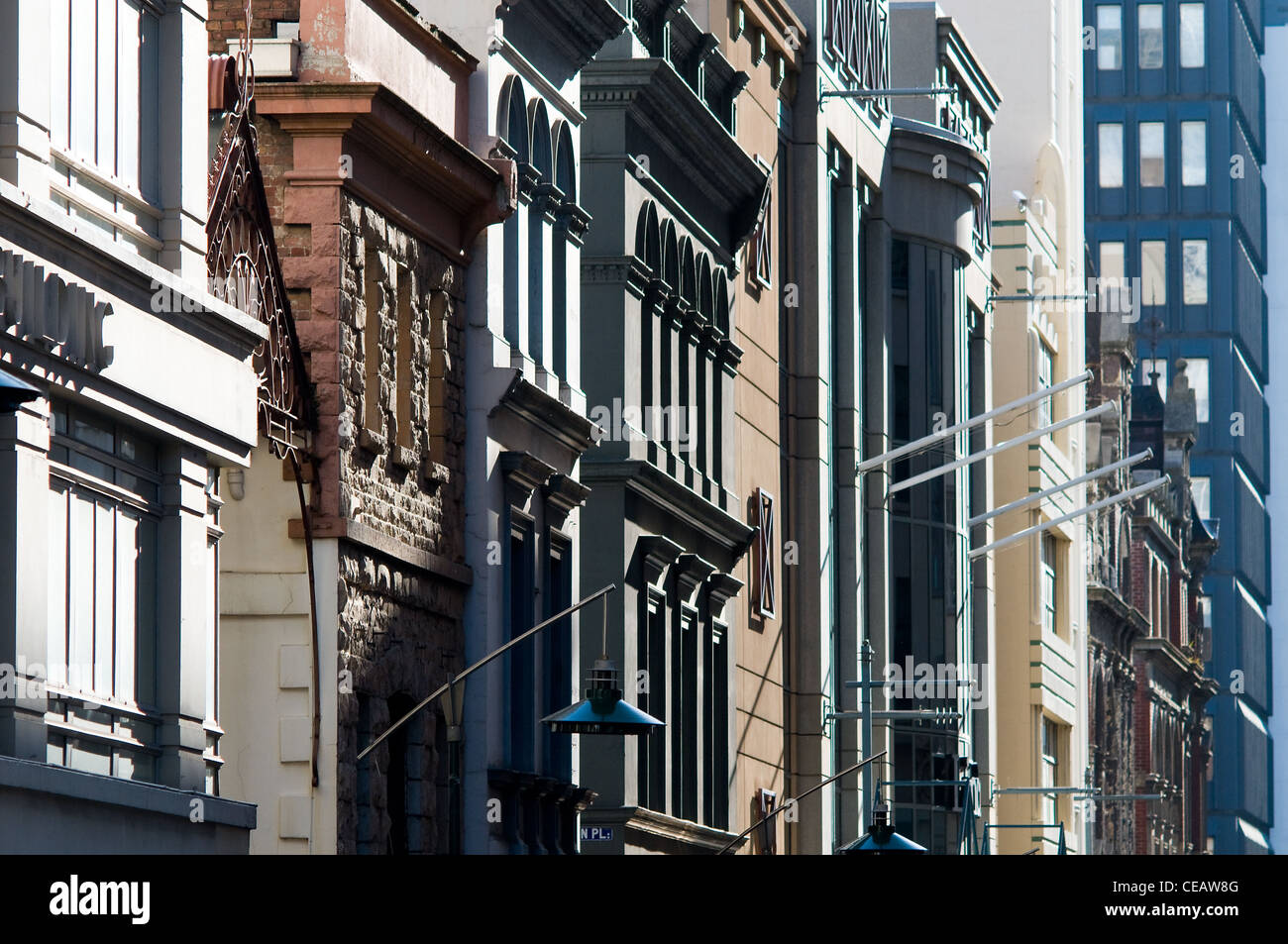Heritage buildings, Little Collins Street melbourne victoria australia ...