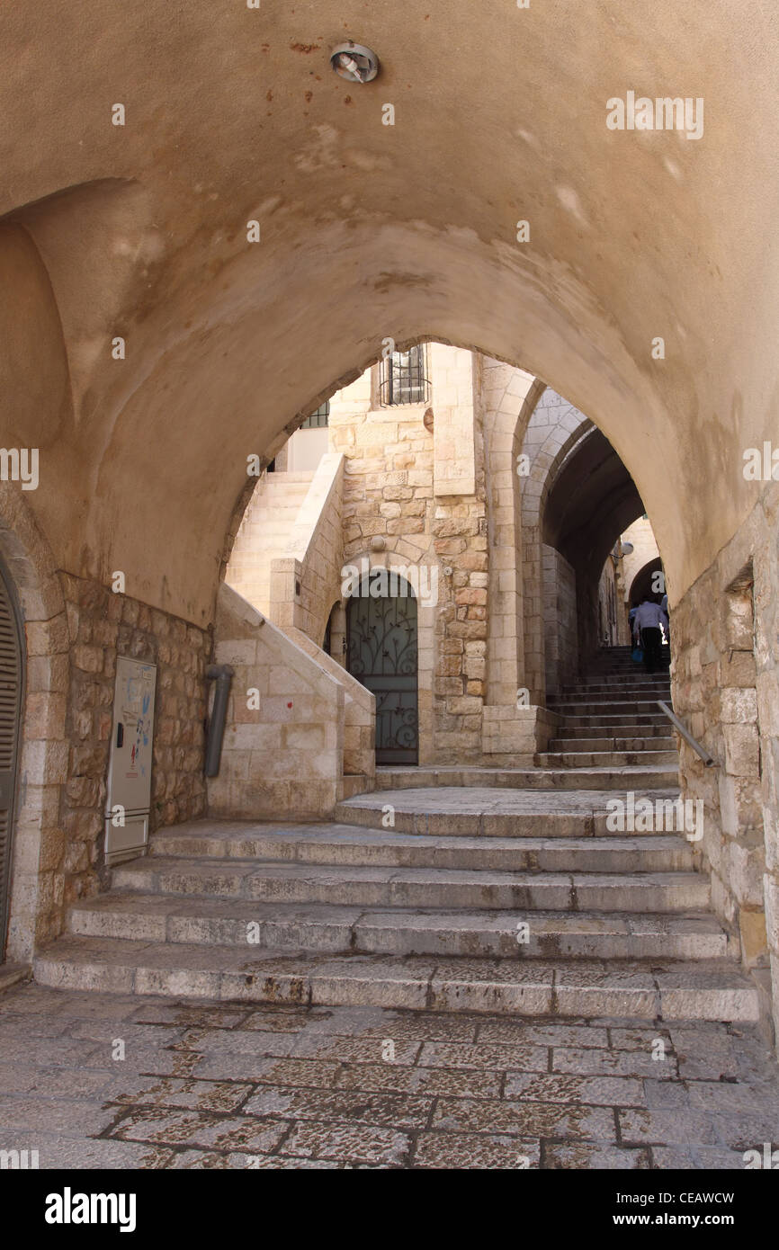 Ancient Alley in the Jewish Quarter, Jerusalem Stock Photo - Alamy