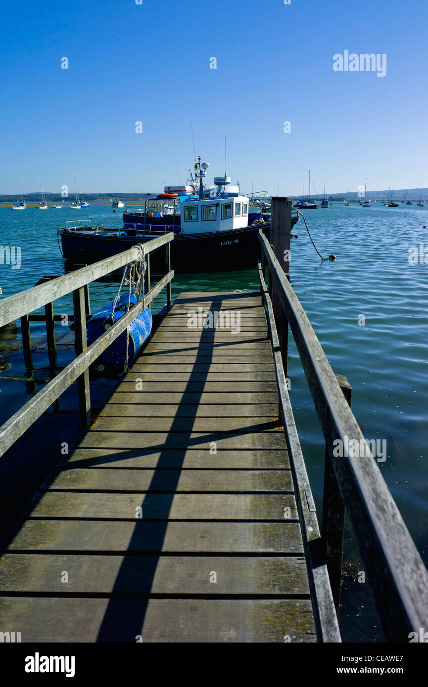 Lymington harbour lymington estuary hampshire hi-res stock photography ...