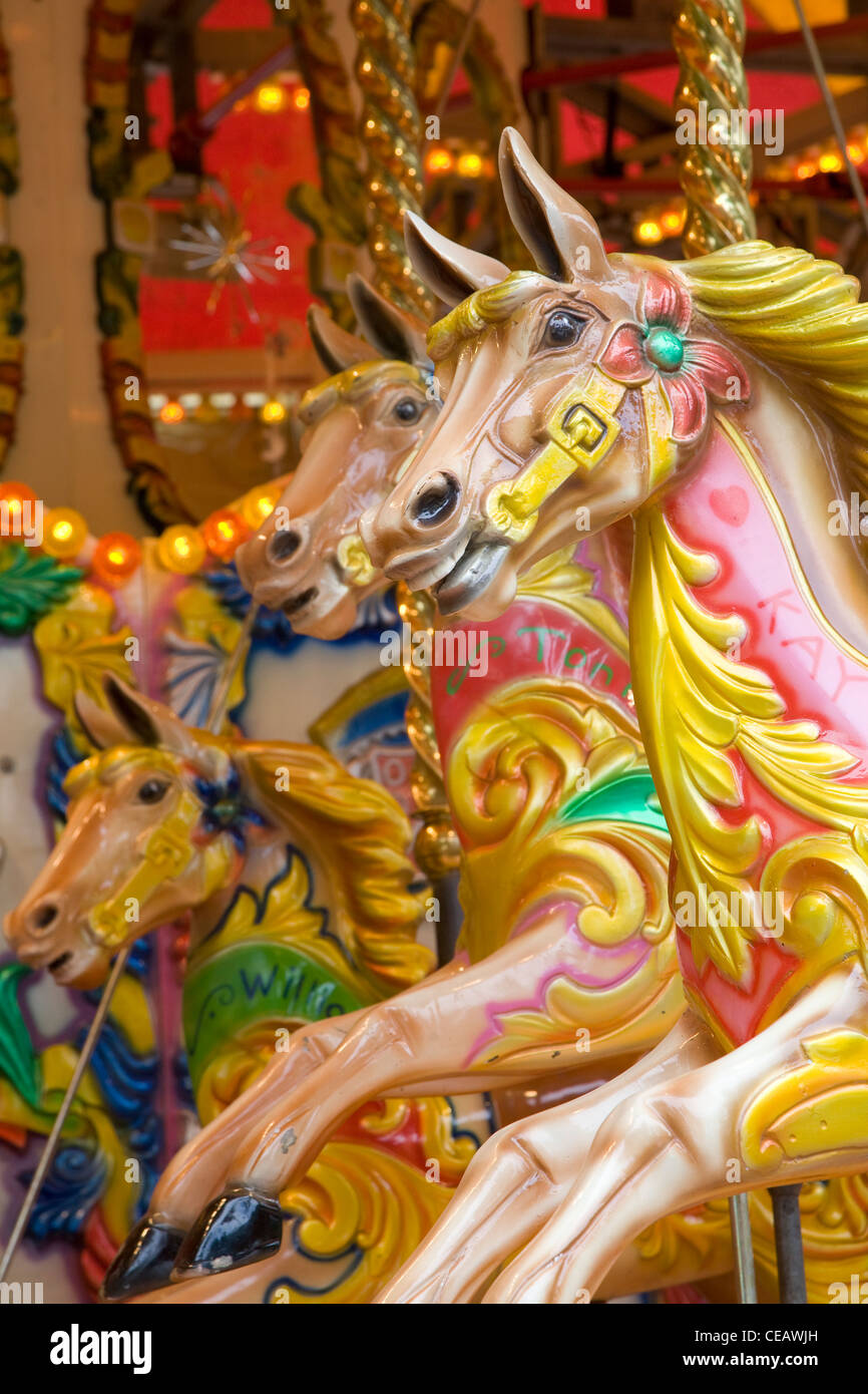 Fairground horses hi-res stock photography and images - Alamy