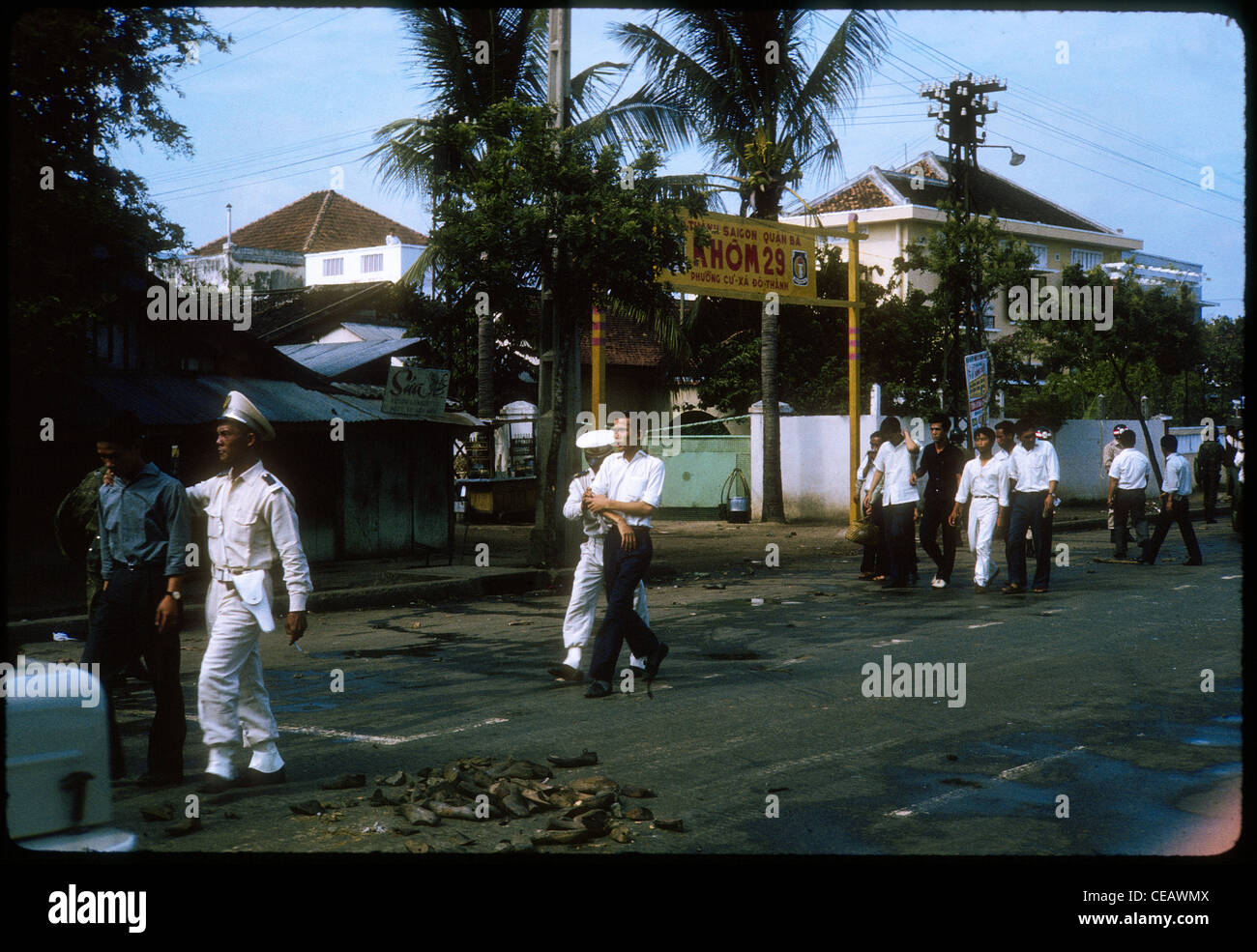 Vietnamese protesters arrested during 1963 riots in Saigon, Vietnam ...