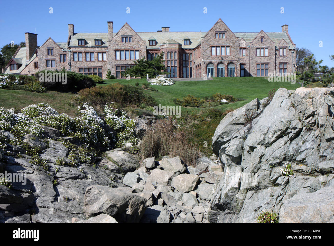 Mansion in Newport, Rhode Island Stock Photo - Alamy