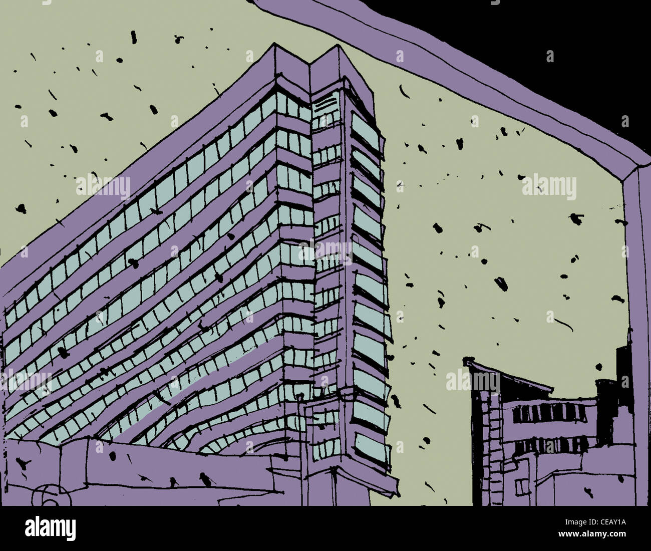 Tower blocks in city Stock Photo - Alamy