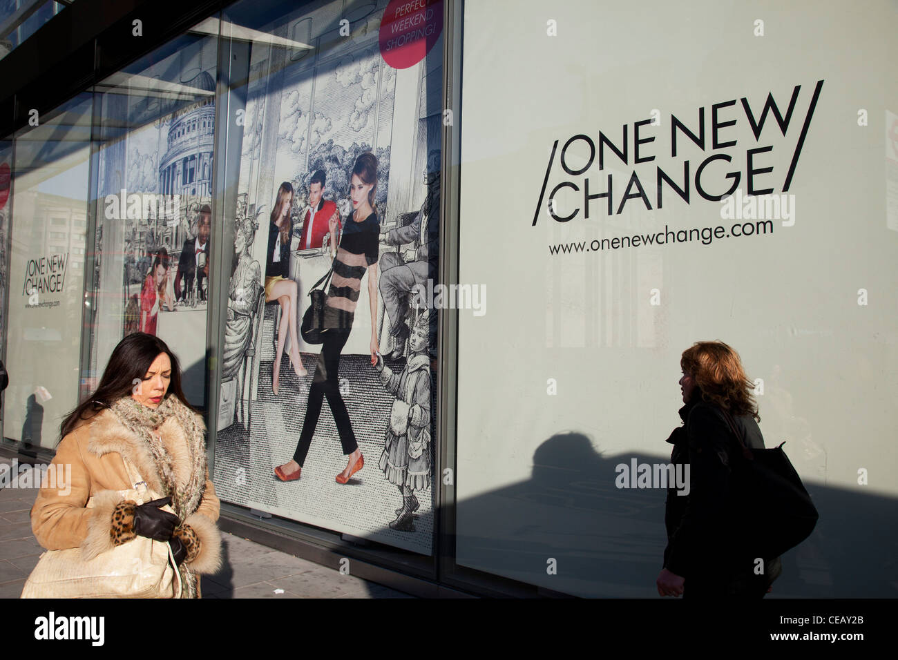 Shoppers at the new shopping centre One New Change, a major office and ...
