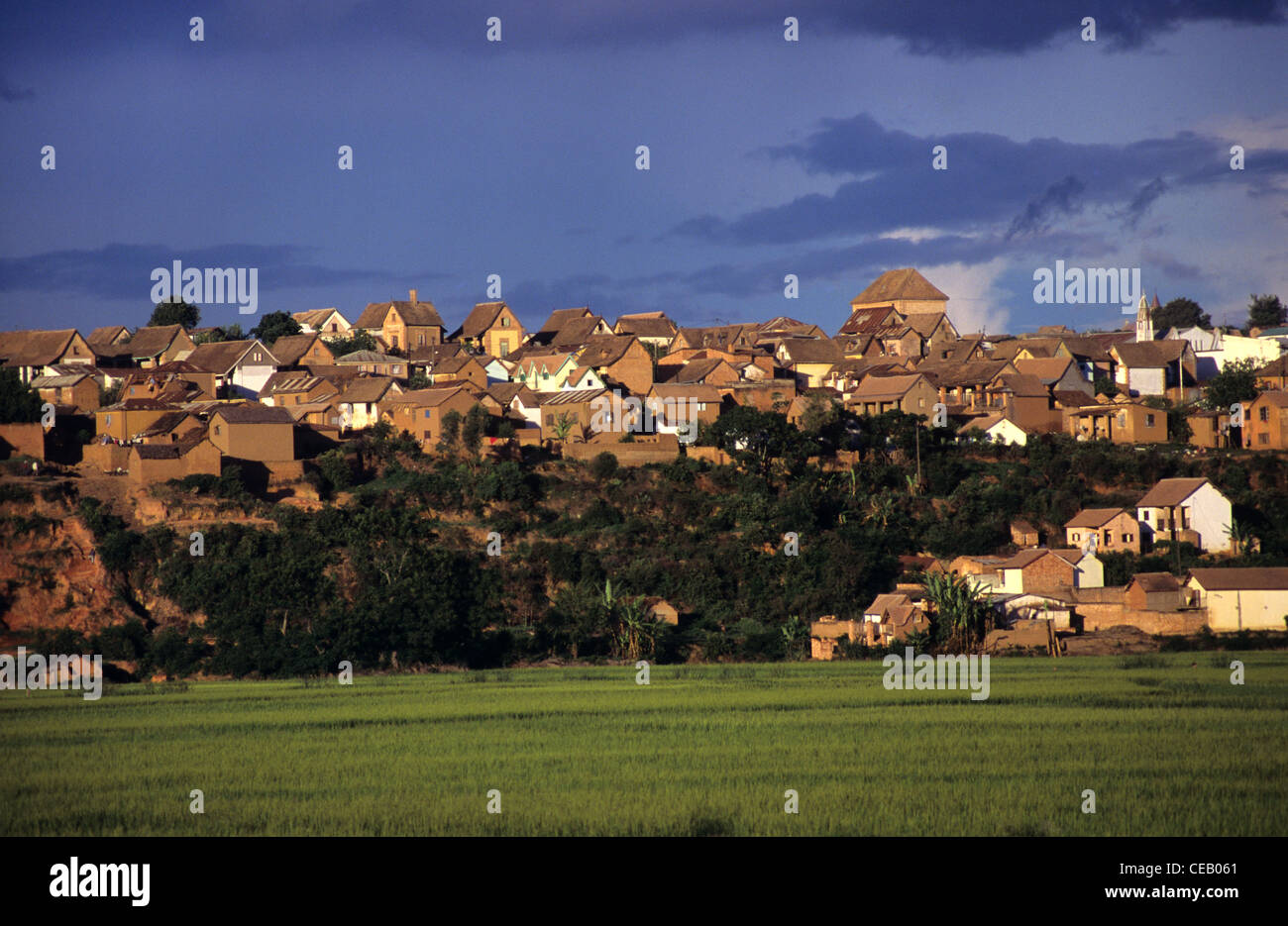 Evening Skyline of Antananarivo, Tananarive or Tana, Capital City of ...