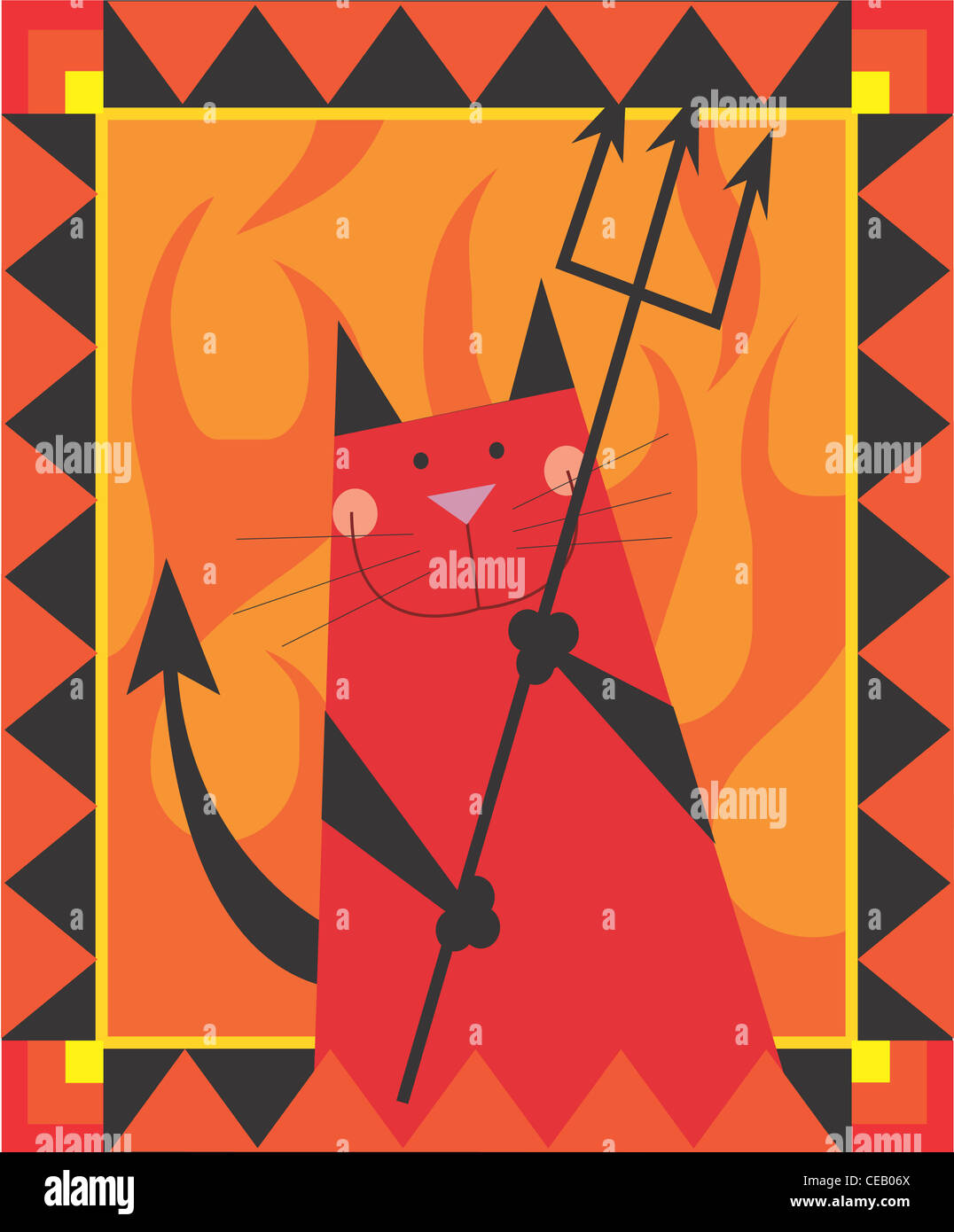 Domestic cat as devil hi-res stock photography and images - Alamy