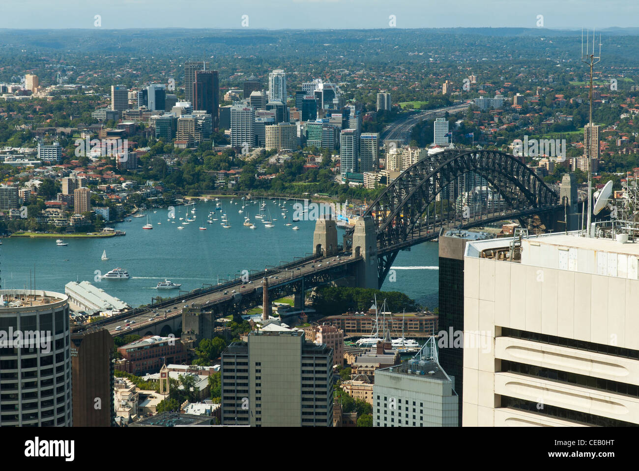 The view from near the top of the skytower Sydney Australia.Taken ...