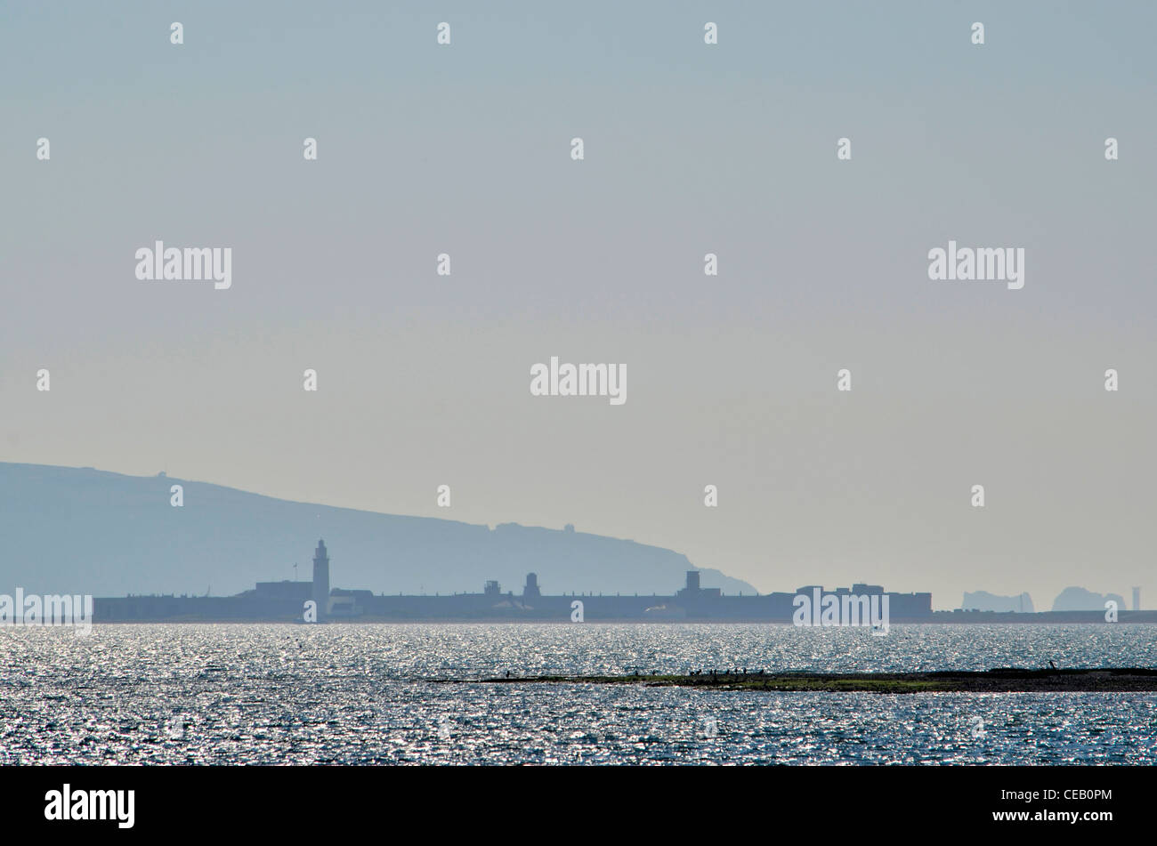 solent way footpath lymington hampshire Stock Photo - Alamy