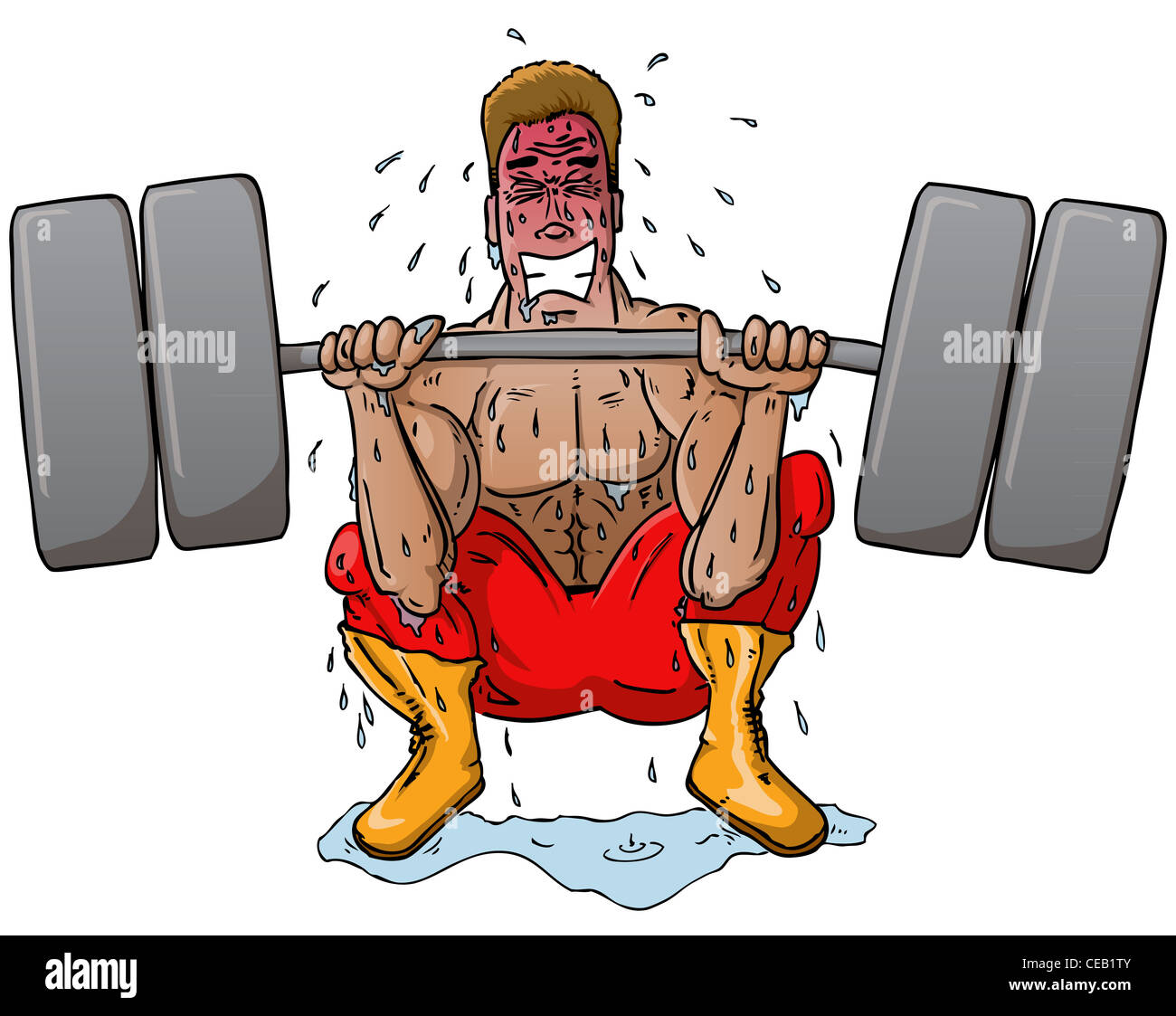 Lift weights workout strain hi-res stock photography and images - Alamy