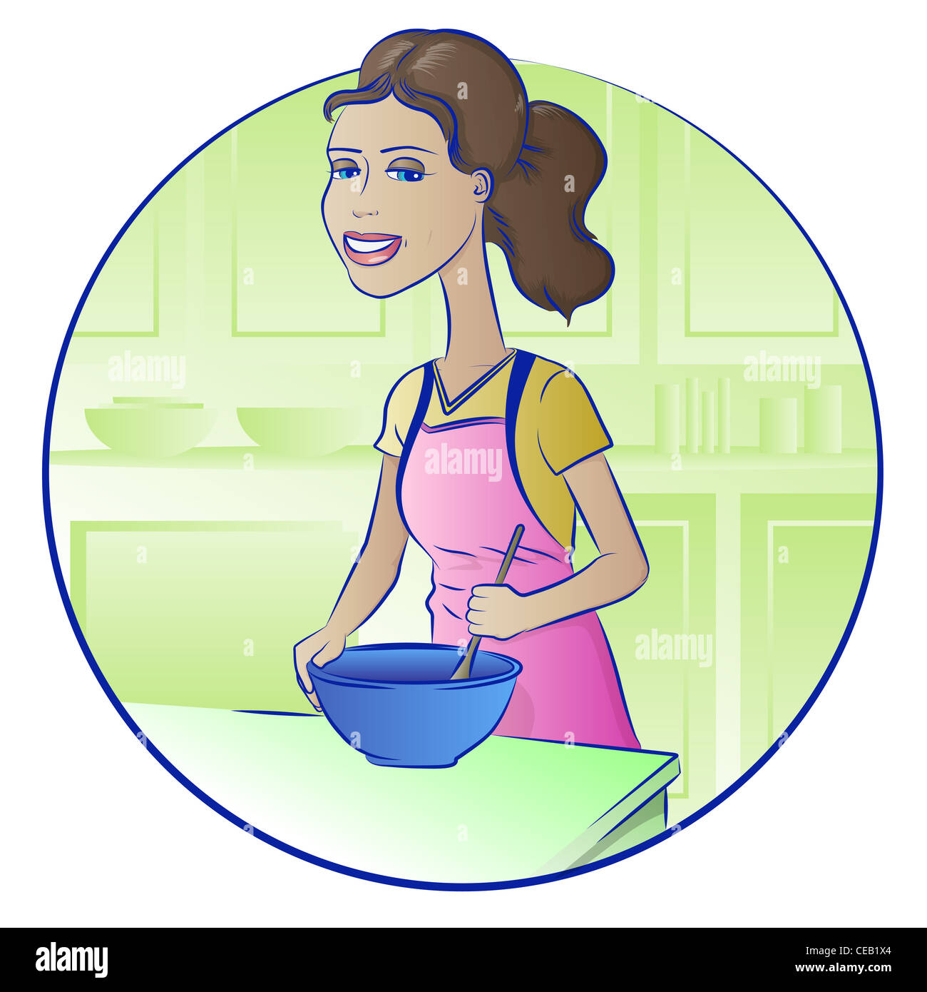Young woman cooking healthy food Stock Photo - Alamy Young woman cooking healthy food Stock Photo - Alamy