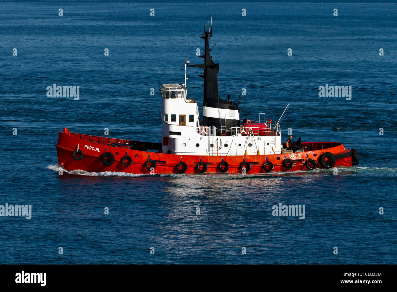 tug boat in Falmouth harbour Stock Photo - Alamy