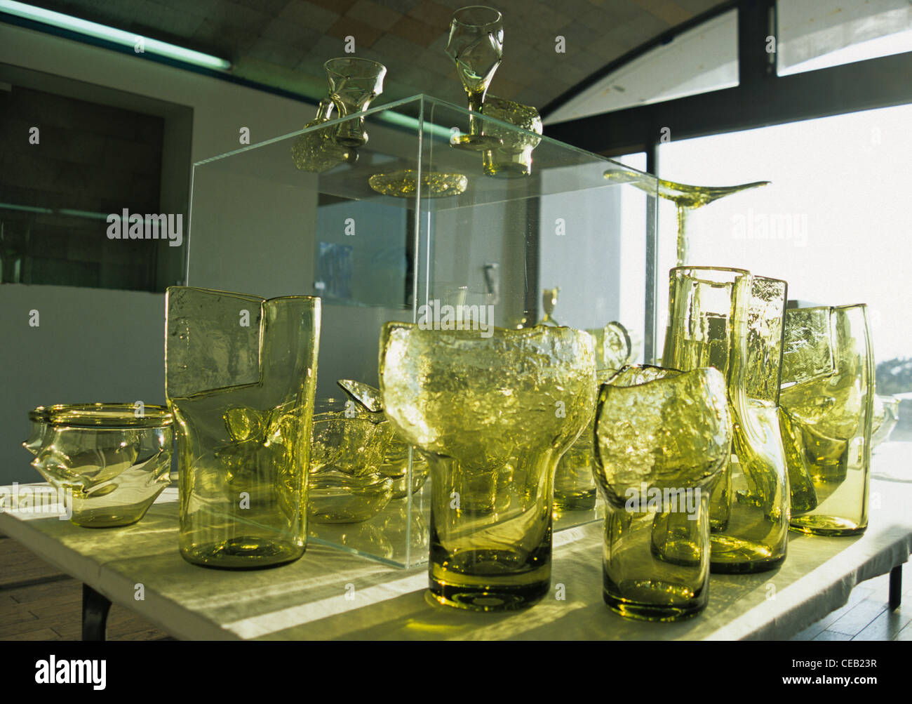 Display in Glass Art Centre, Niijima Island, Izu Seven Island, Tokyo ...