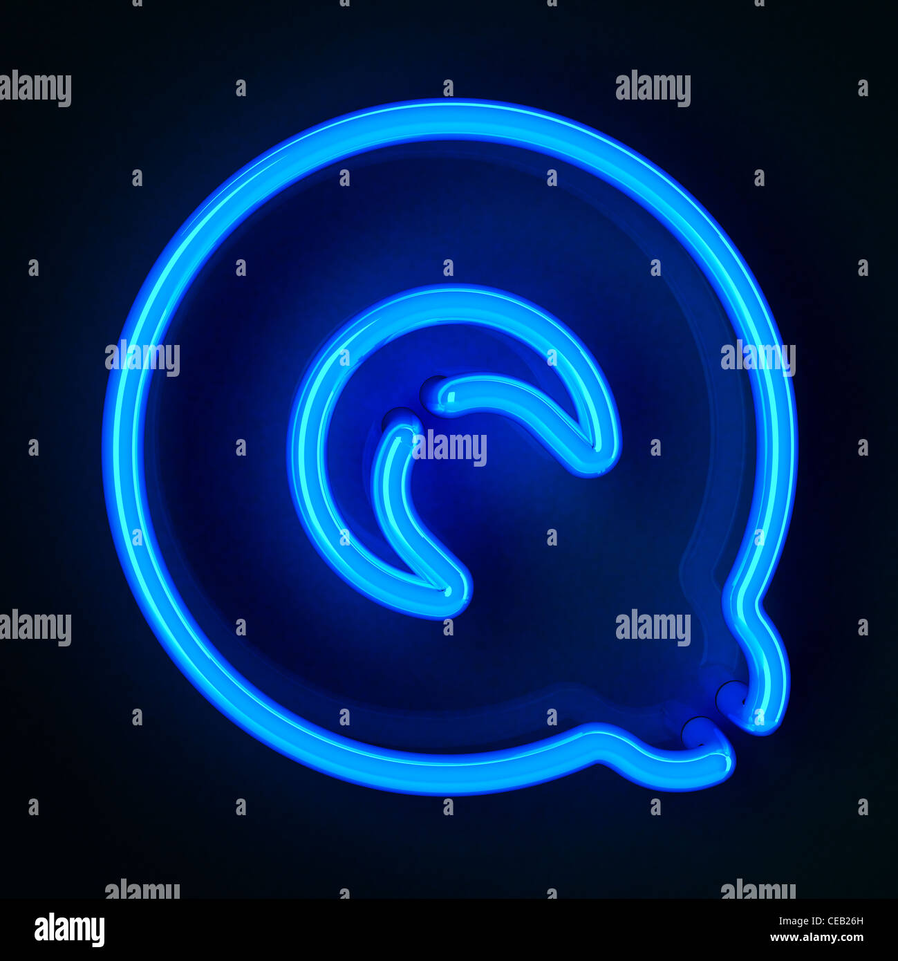 Neon letter q hi-res stock photography and images - Alamy