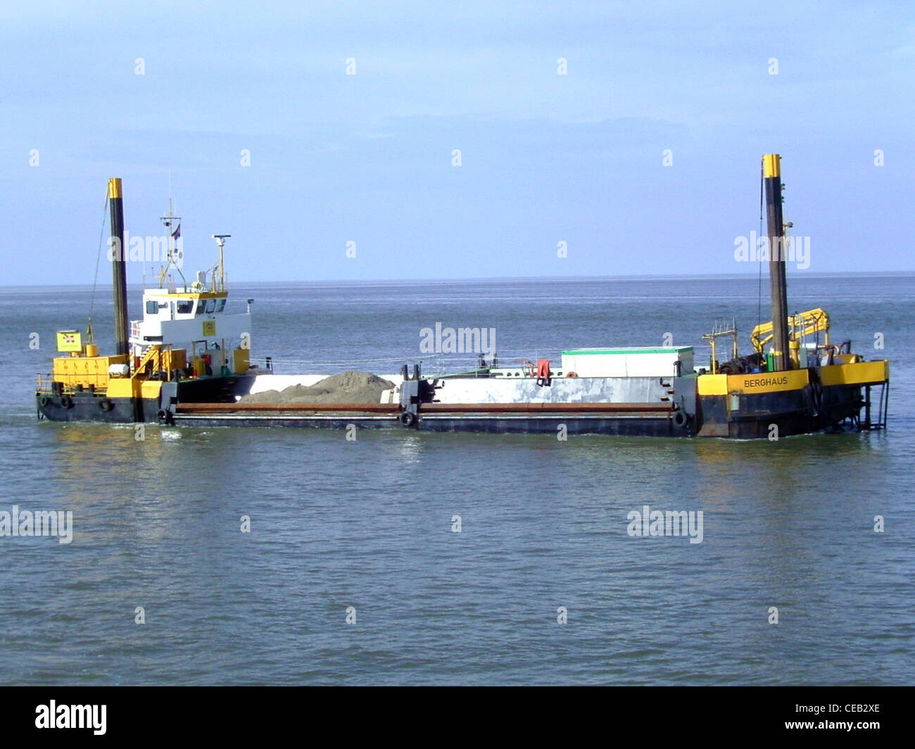 stone dumping vessel Berghaus Stock Photo - Alamy