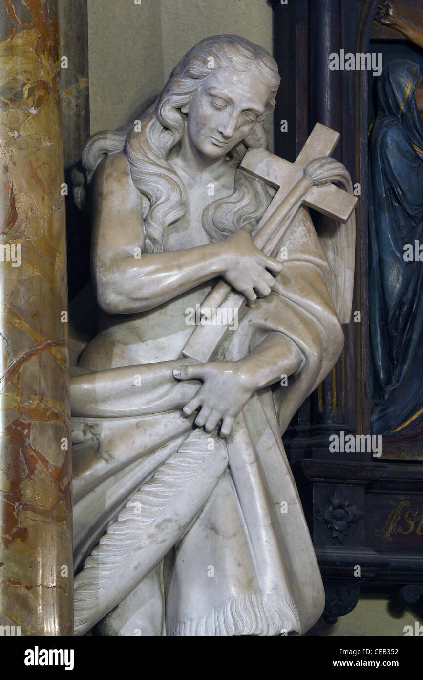 Statue of saint Stock Photo - Alamy
