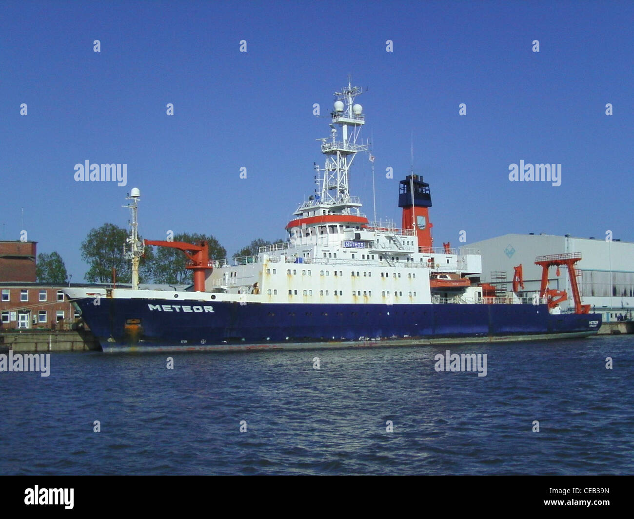 German research ships Meteor and Uthörn in Bremerhaven Stock Photo - Alamy