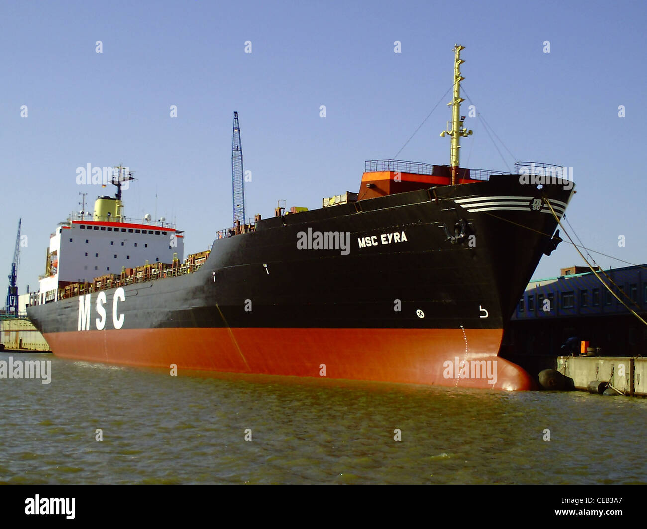 The container ship MSC Eyra seen at MWB in Bremerhaven Stock Photo - Alamy