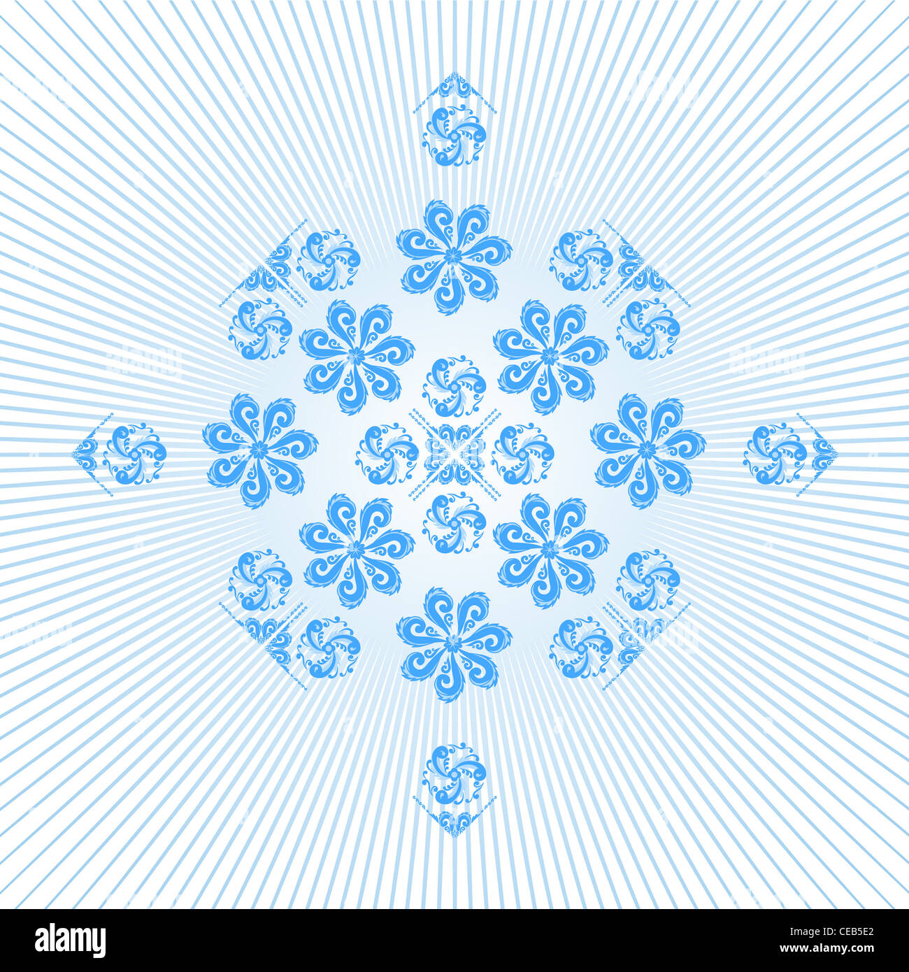 Blue abstract pattern on a white background Stock Photo - Alamy
