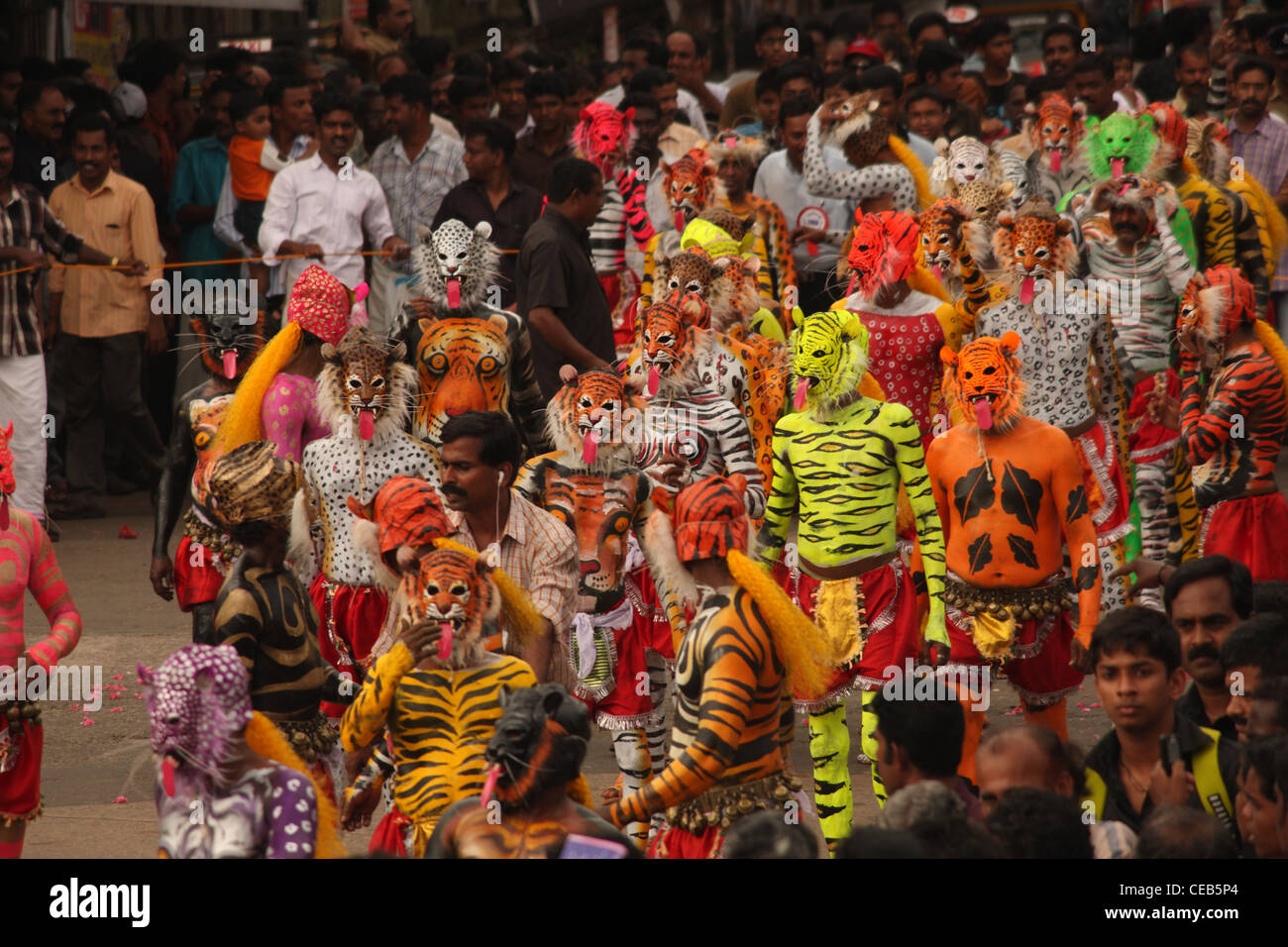Pulikali, Thrissur, Kerala Stock Photo - Alamy