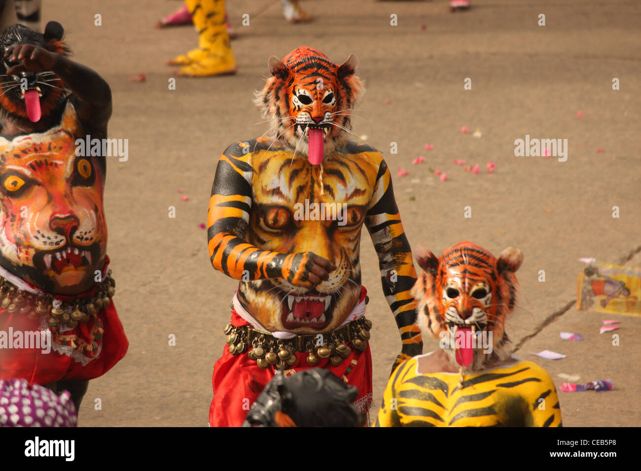 Pulikali, Thrissur, Kerala Stock Photo - Alamy