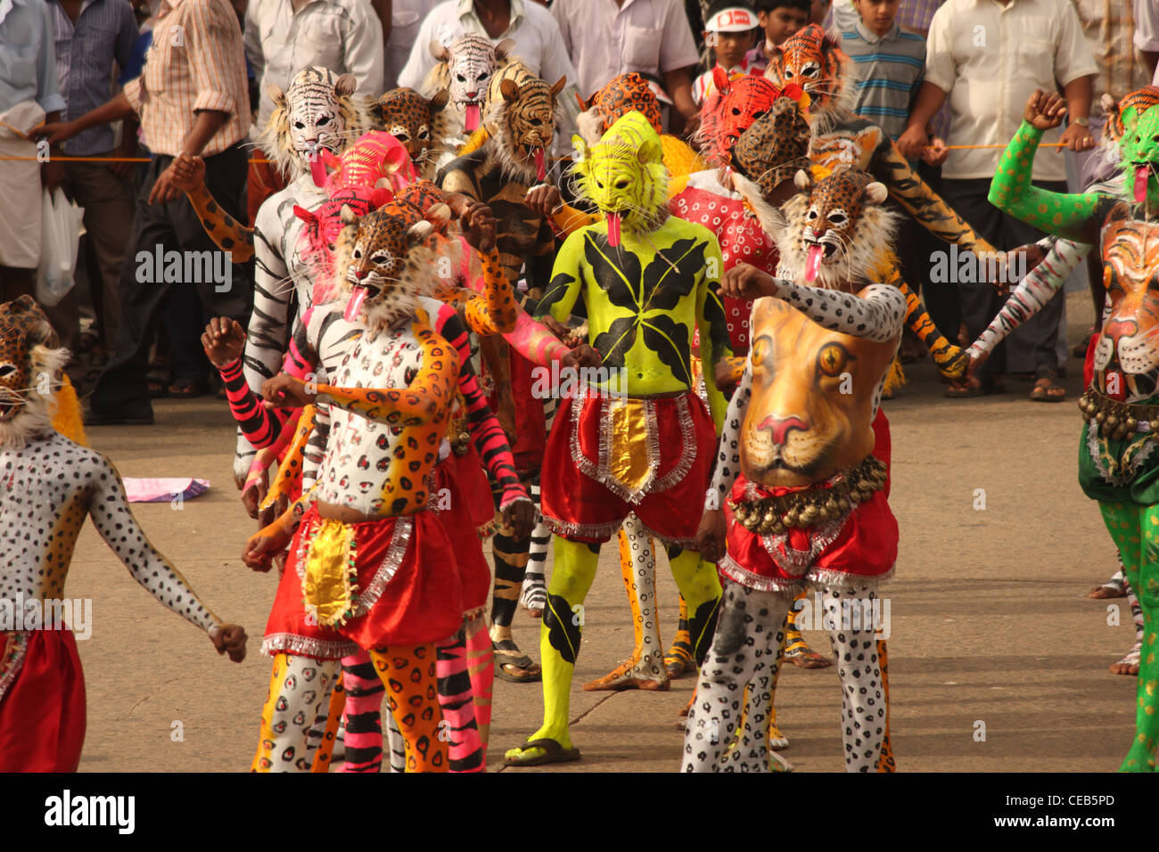 Pulikali, Thrissur, Kerala Stock Photo - Alamy
