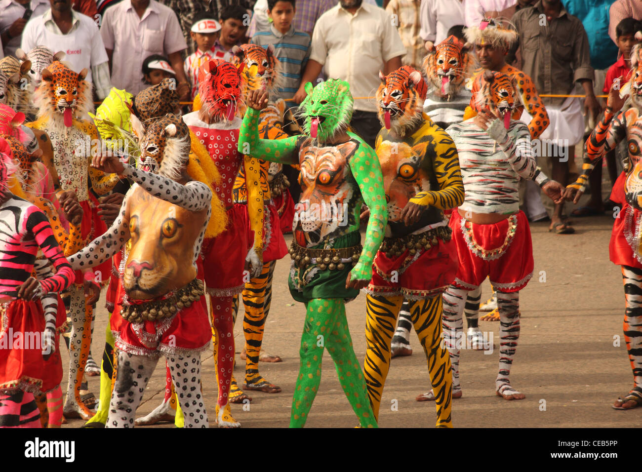 Pulikali, Thrissur, Kerala Stock Photo - Alamy