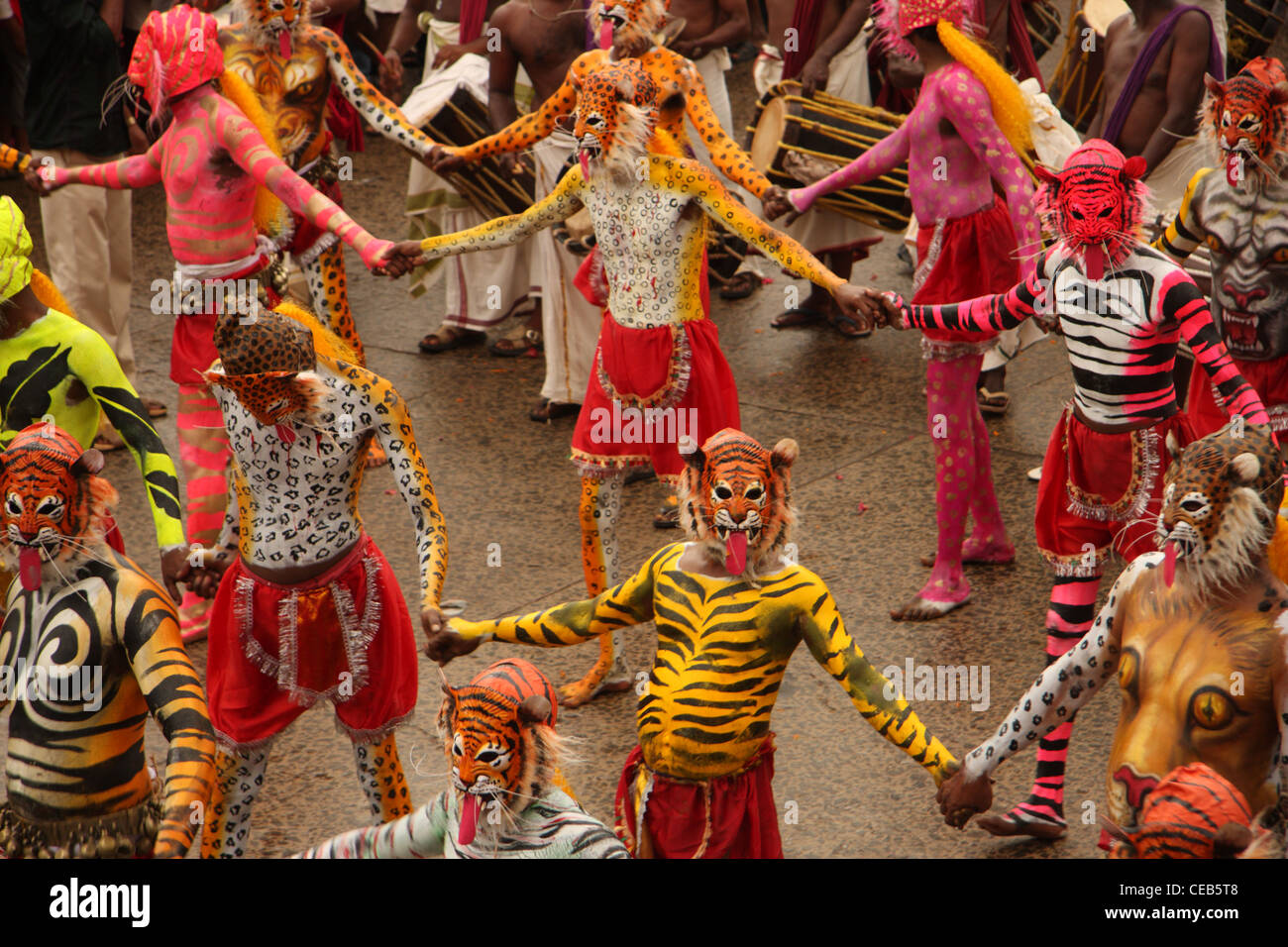 Pulikali, Thrissur, Kerala Stock Photo - Alamy