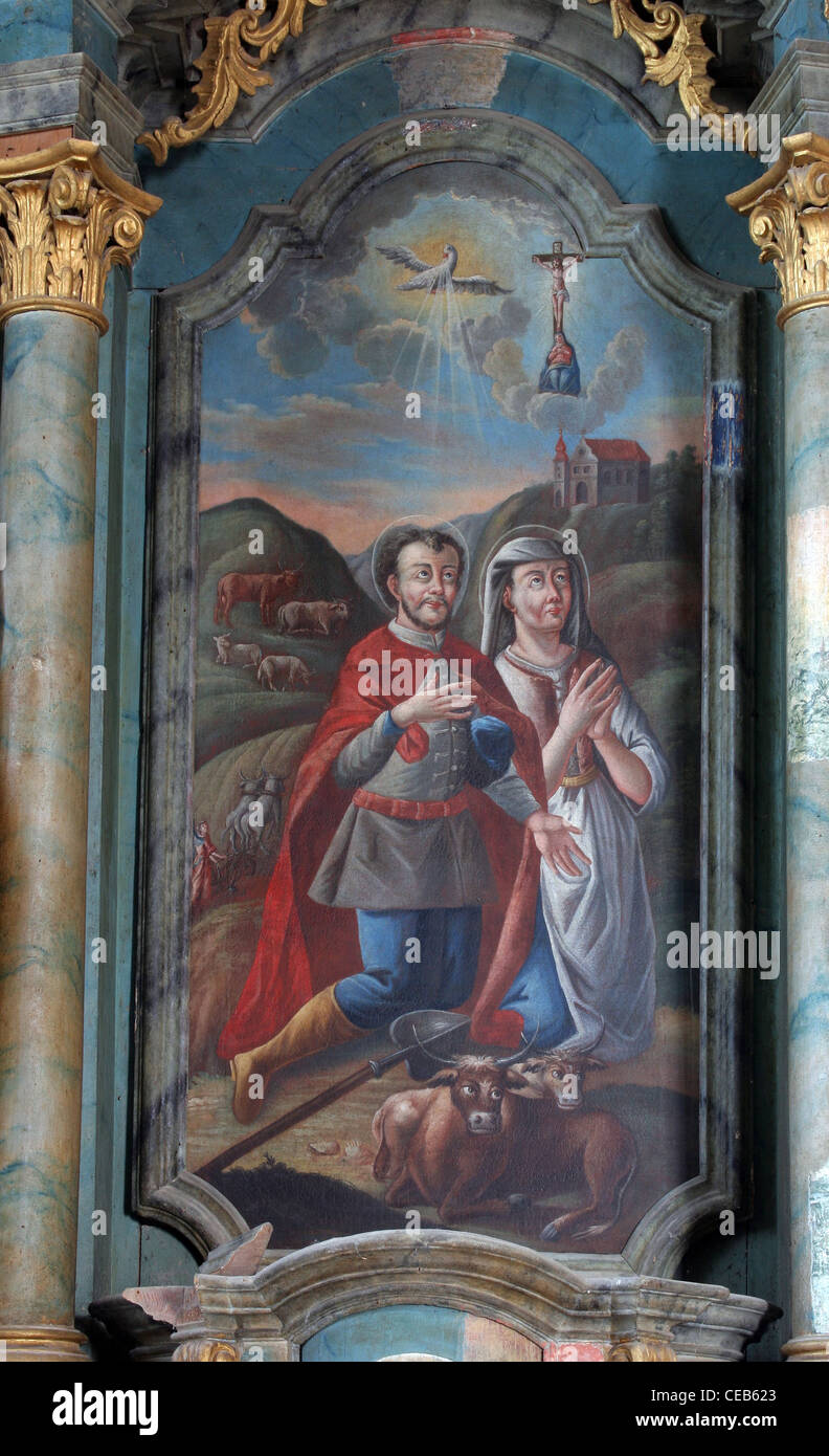 Saint Isidore and Maria Torribia Stock Photo - Alamy