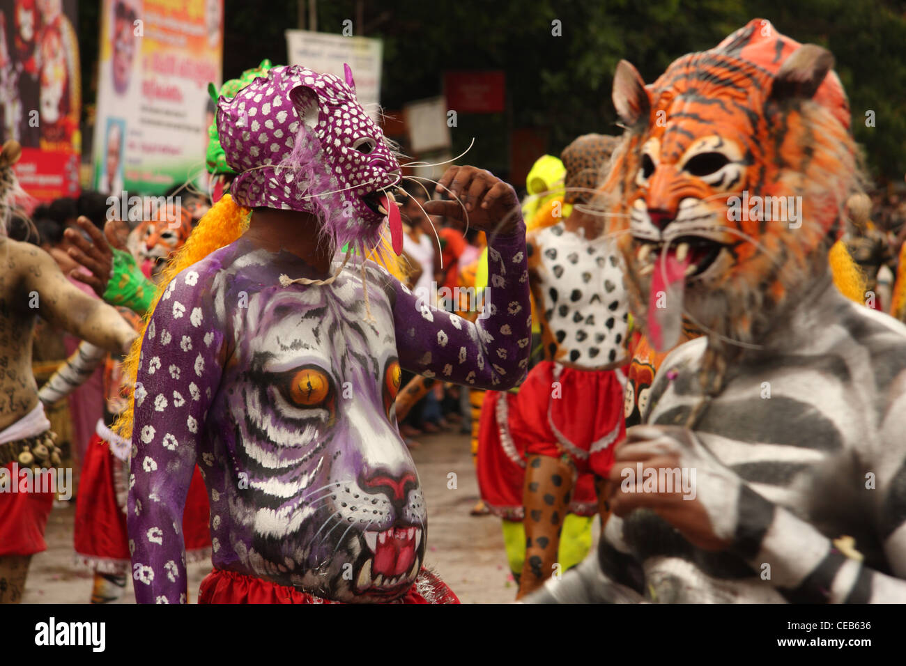 Pulikali, Thrissur, Kerala Stock Photo - Alamy