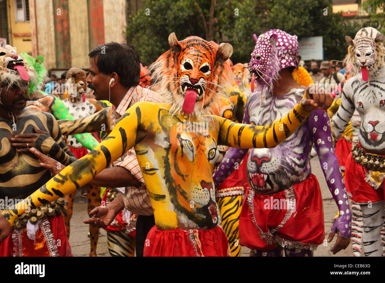 Pulikali, Thrissur, Kerala Stock Photo - Alamy