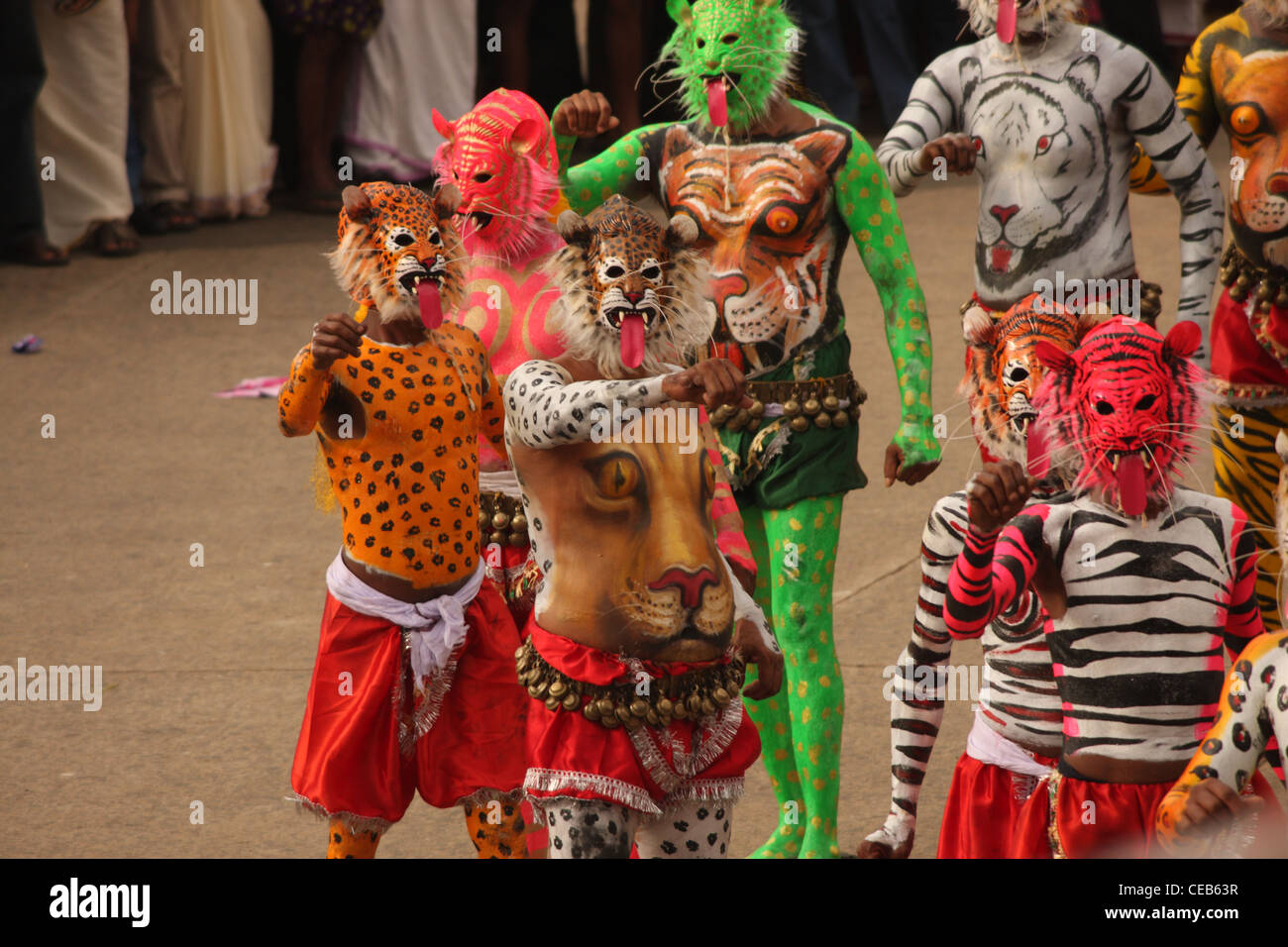 Pulikali, Thrissur, Kerala Stock Photo - Alamy