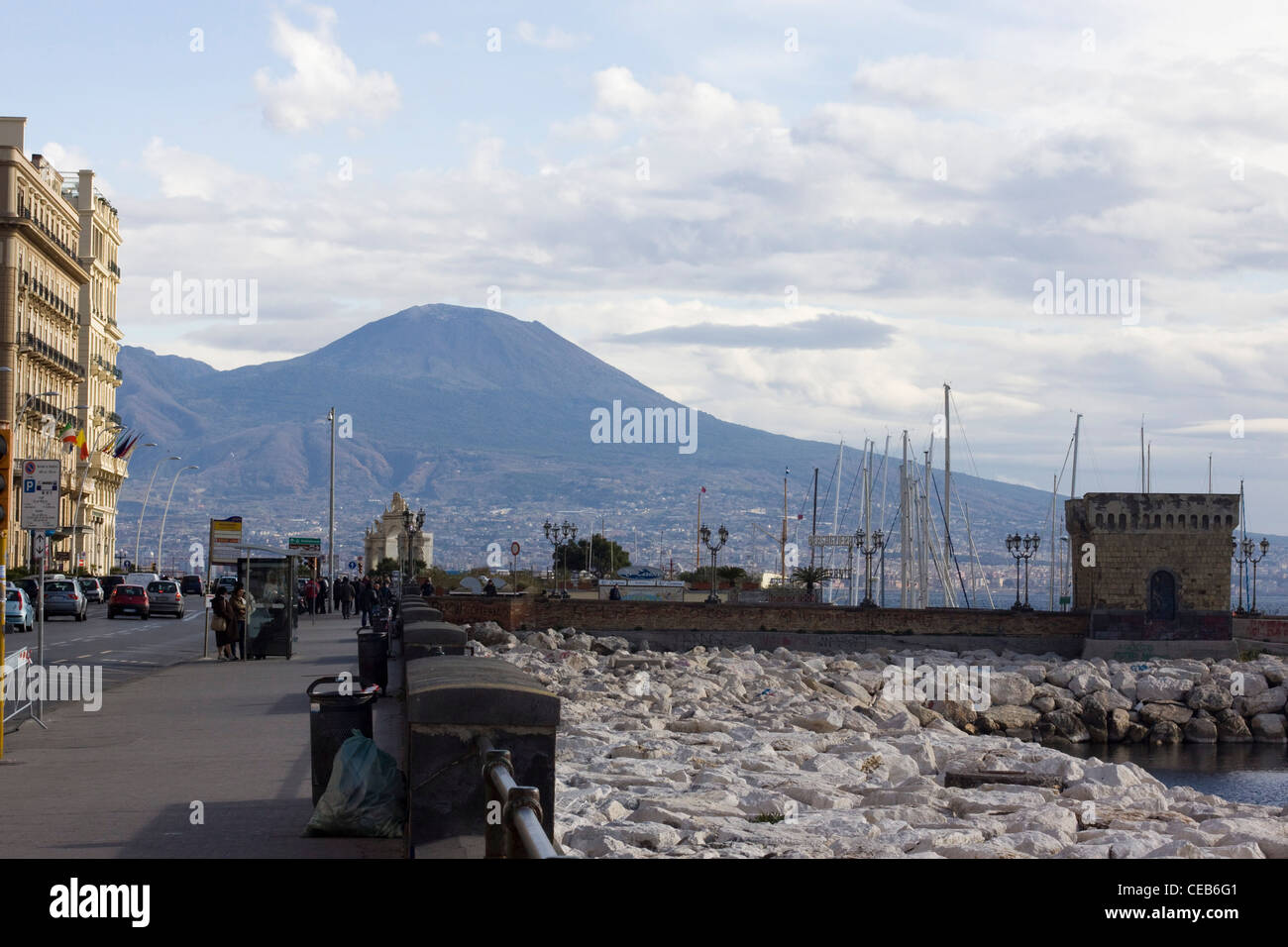 View of mount Vesuvius in Southern Italy Stock Photo - Alamy