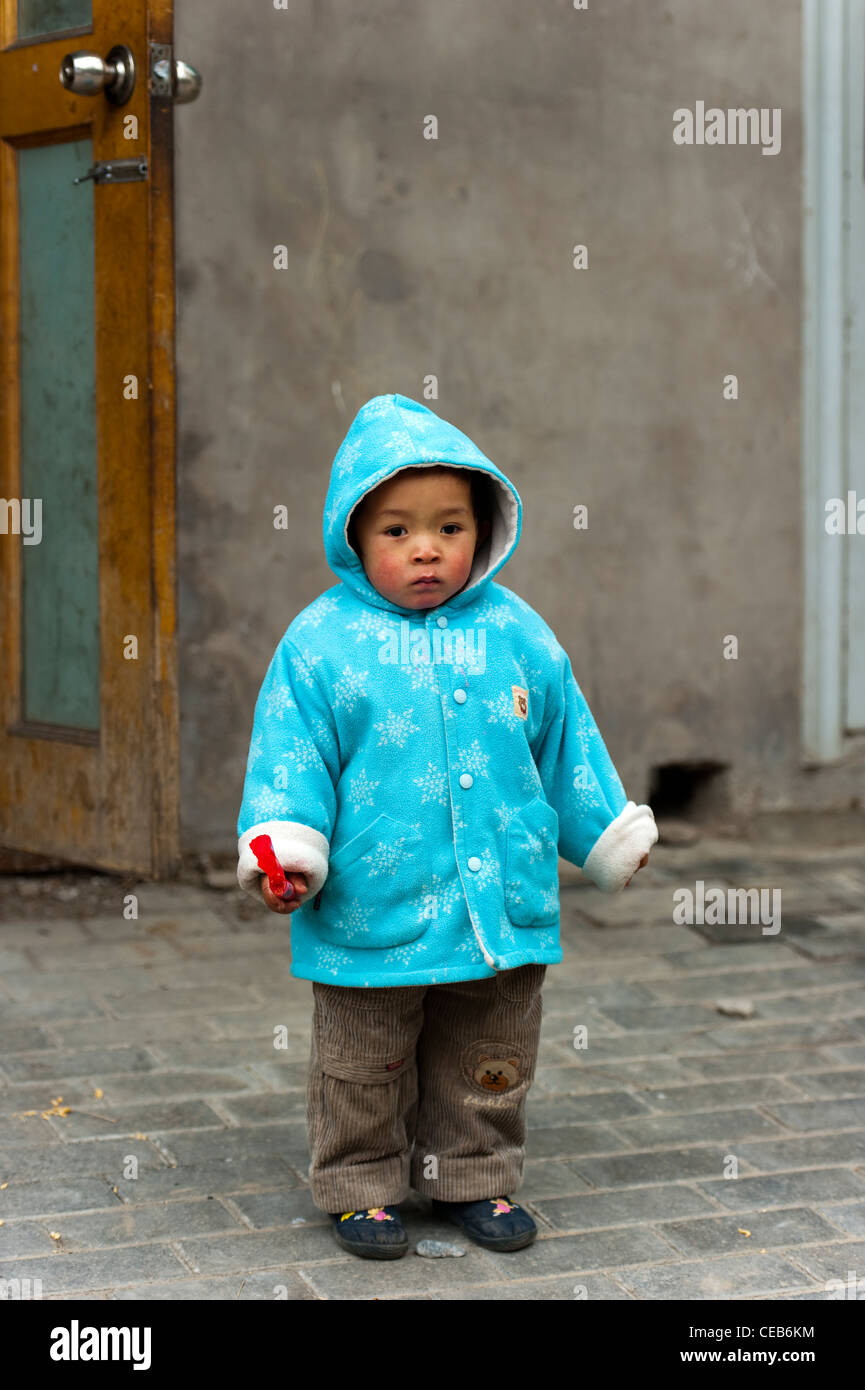 Kid, Gulou Area, Dongcheng District, Beijing, China, Asia Stock Photo ...