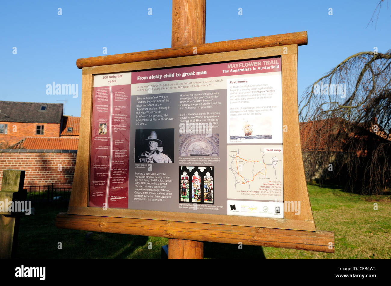 St.Helena's Church Austerfield South Yorkshire England.Home of the ...