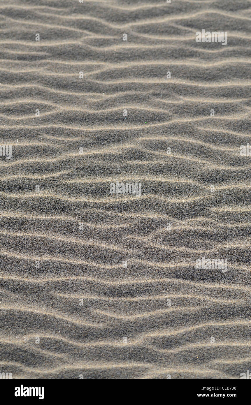 Ridge pattern on sandy beach Stock Photo - Alamy