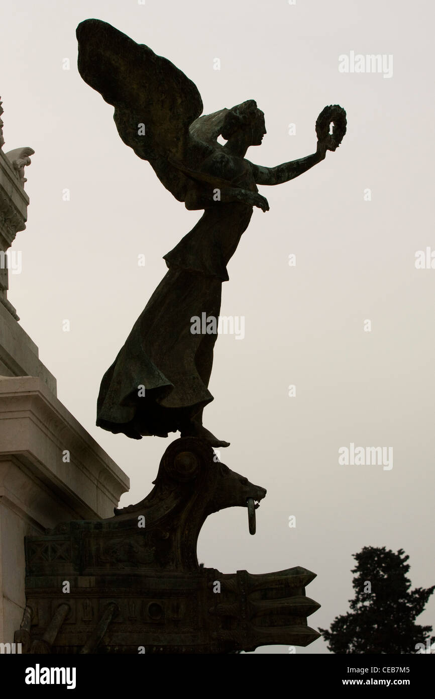 Enormous white marble monument tribute to the first King of a united ...