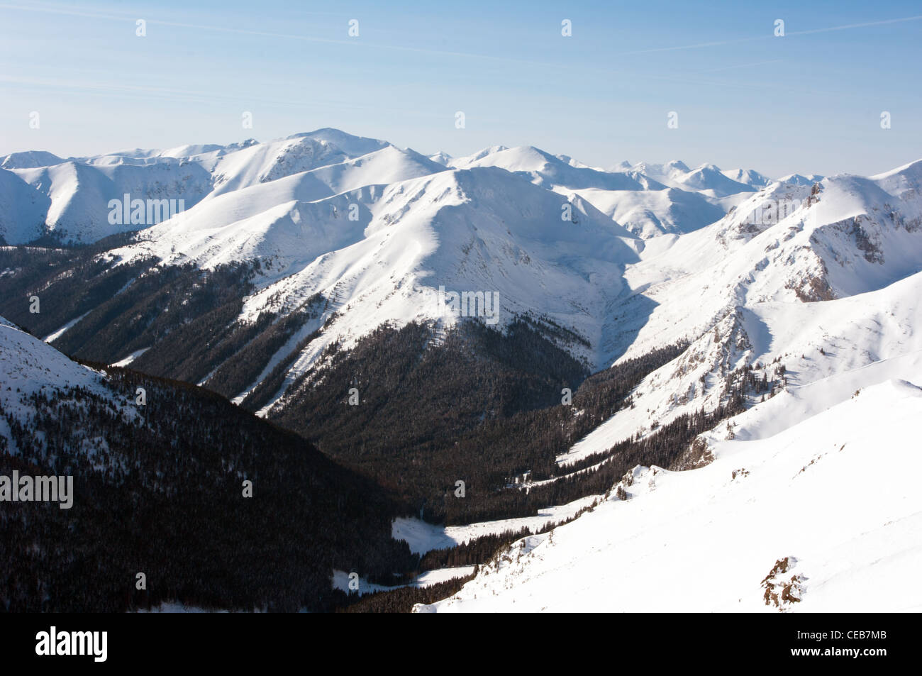 Tatra mountains in the snow Stock Photo - Alamy