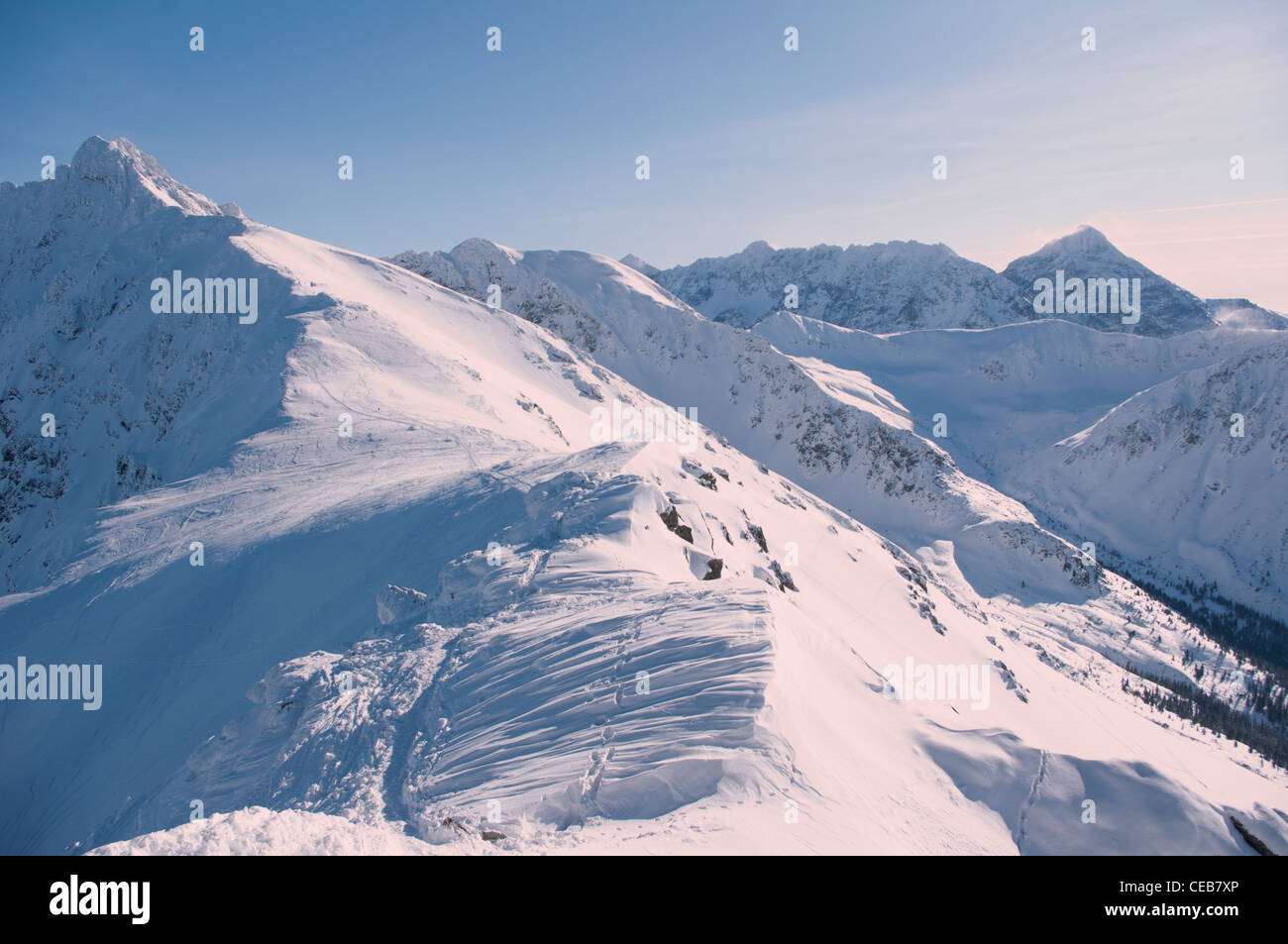 Tatra mountains in the snow Stock Photo - Alamy