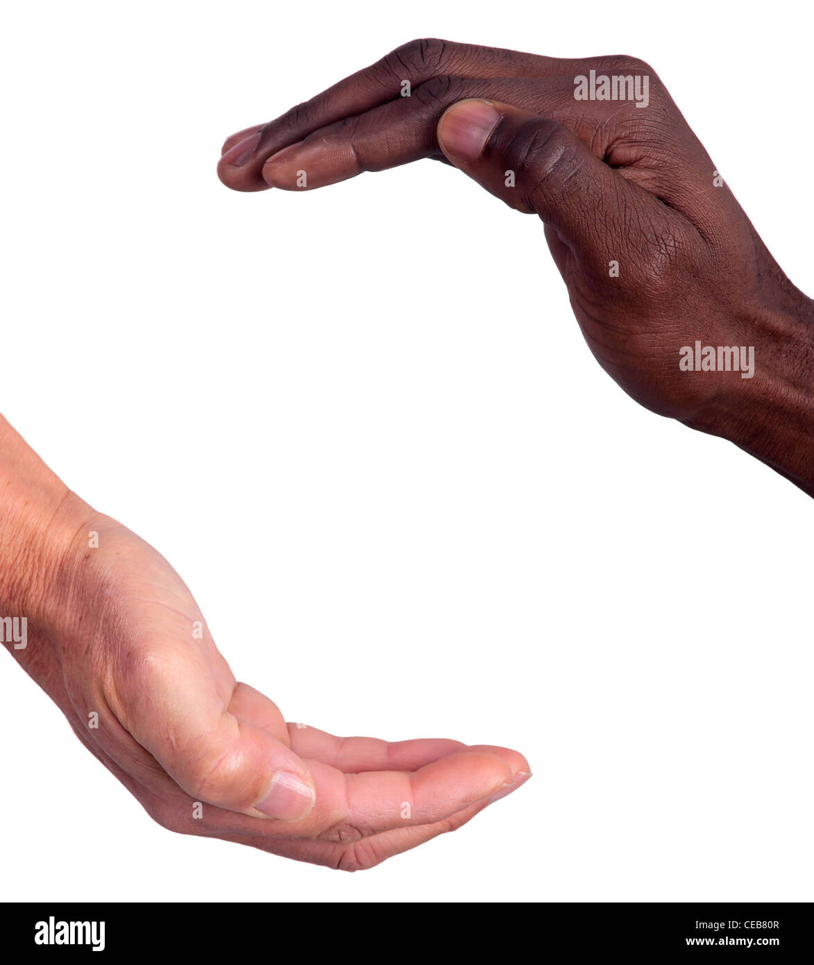 Different races hands hi-res stock photography and images - Alamy
