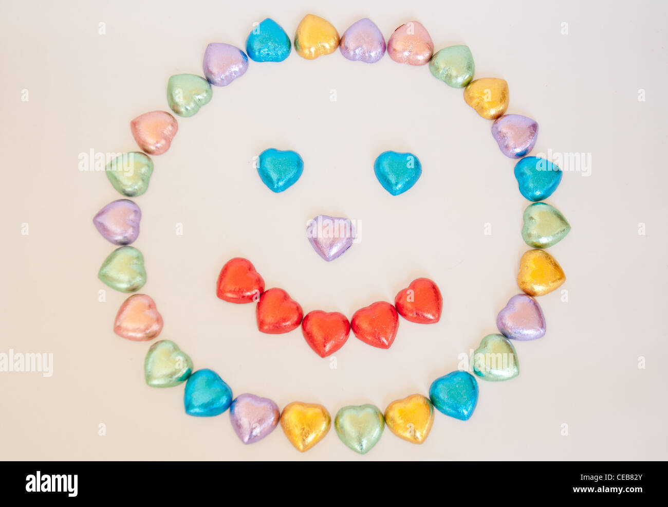 smiling chocolate love on white background Stock Photo - Alamy