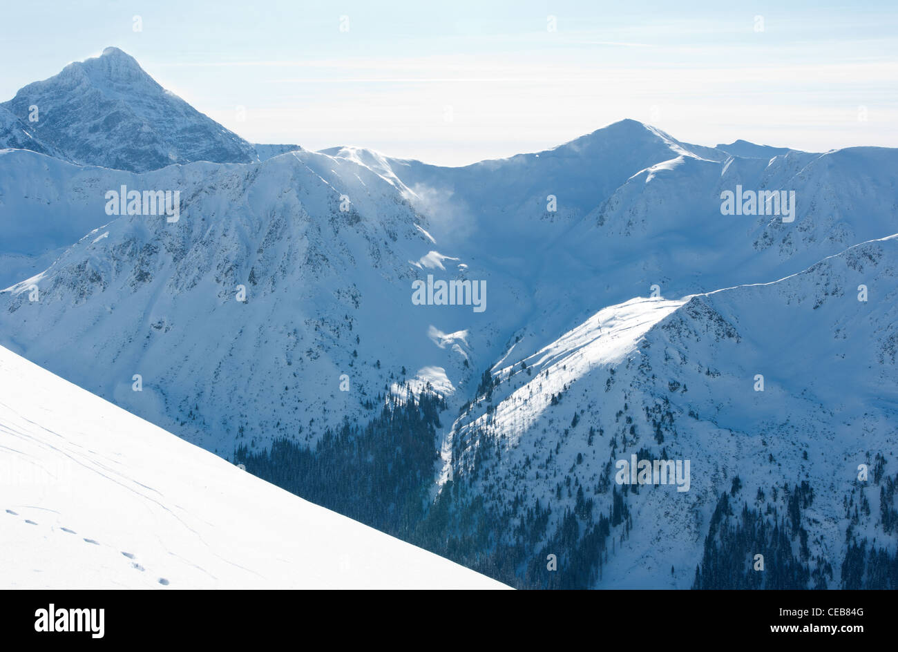 Tatra mountains in the snow Stock Photo - Alamy