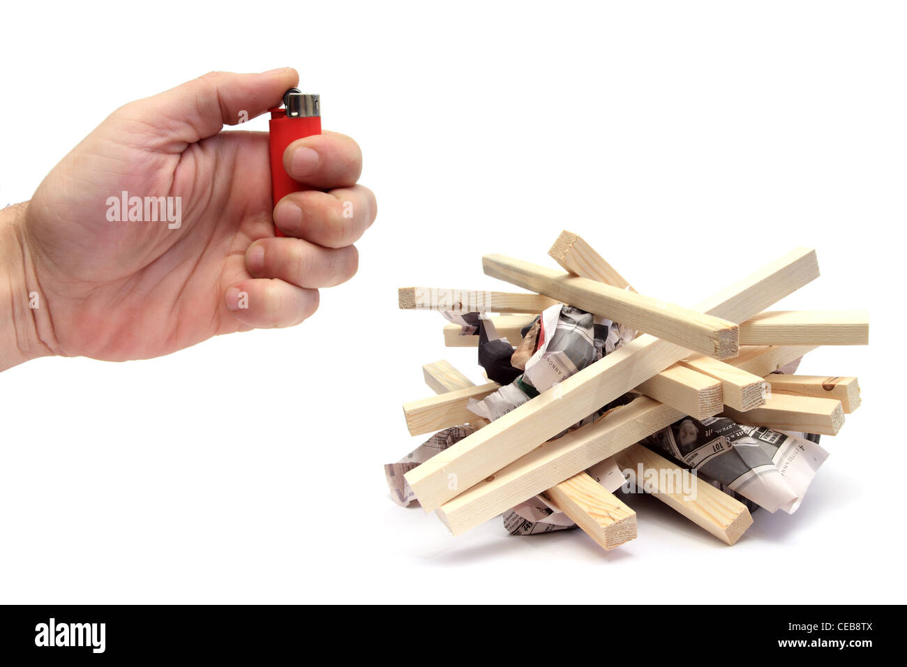 light the fire Stock Photo - Alamy