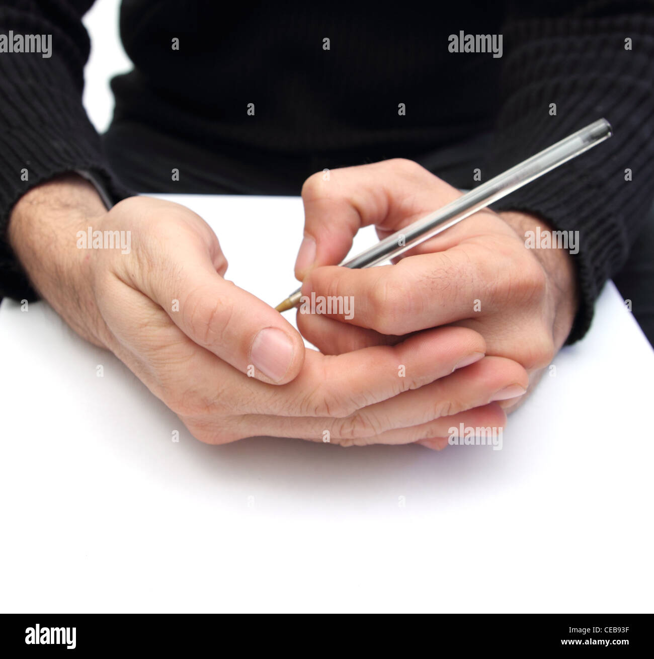 note in my hand Stock Photo - Alamy