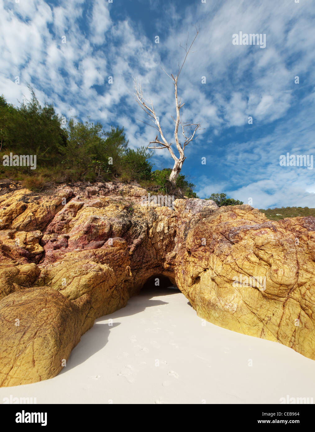 Dramatic beach landscape Stock Photo - Alamy
