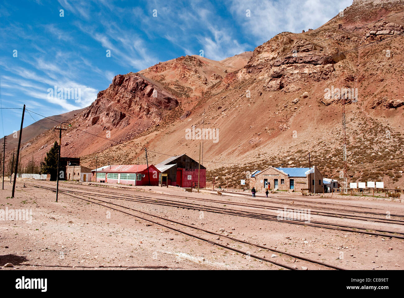 Railway Terminal Caves north of the province of Mendoza, Argentina ...