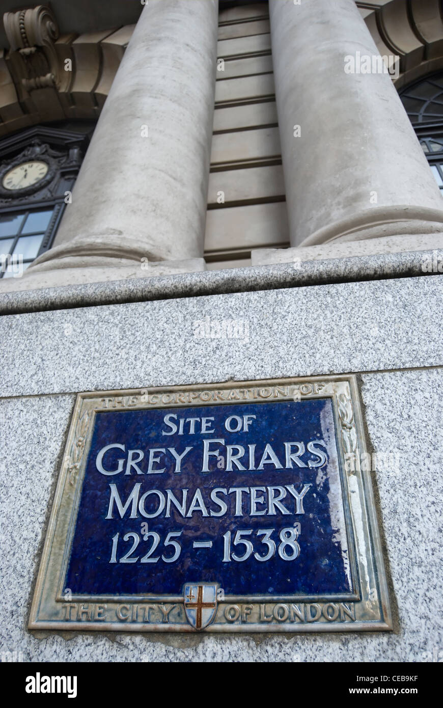 Corporation of the city of london blue plaques hi-res stock photography ...