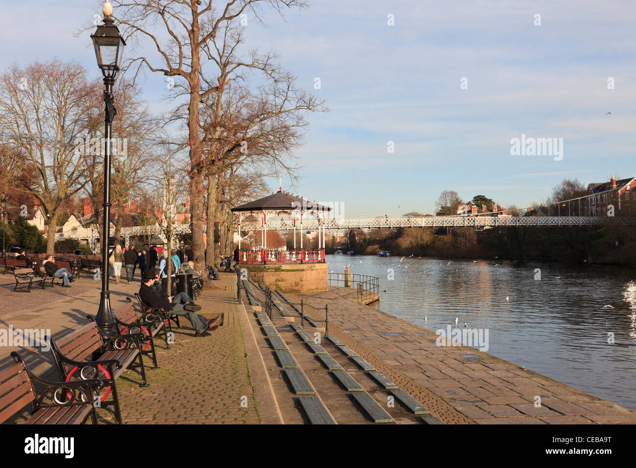 Chester River Dee Riverside Stock Photos & Chester River Dee Riverside ...